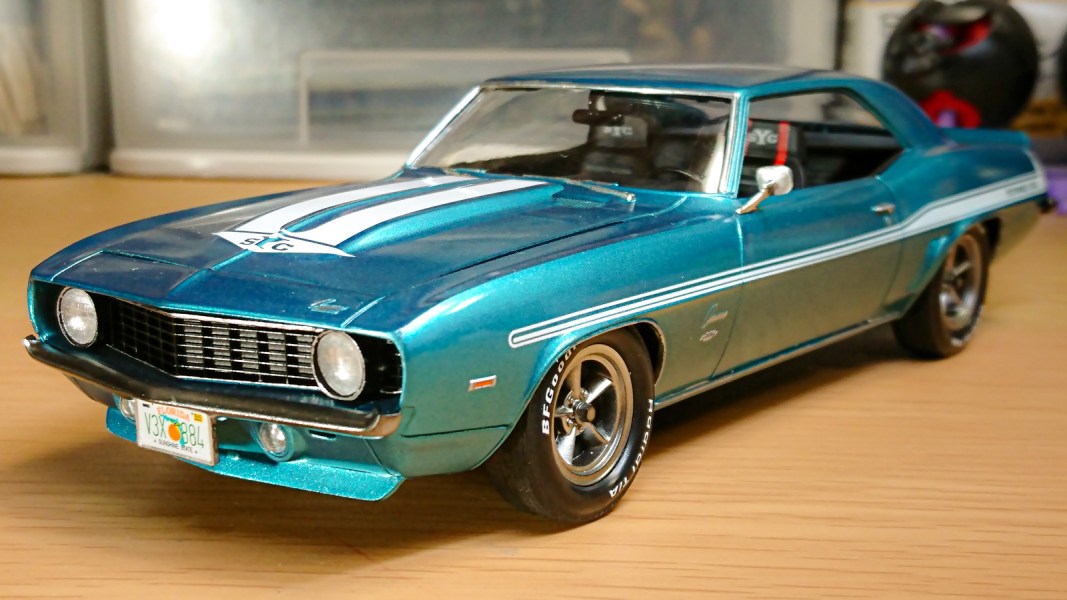 アメリカンカープラモと不思議な青竹色／1969 シェビー カマロ イェンコ | nippper: ニッパーを握るすべての人と、プラモデルの楽しさをシェアするサイト