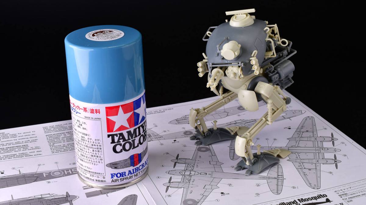 名前でみるか？色でみるか？だからプラモの塗料選びは楽しいのです「タミヤ エアーモデルスプレー AS-19 インターミディエイトブルー ...