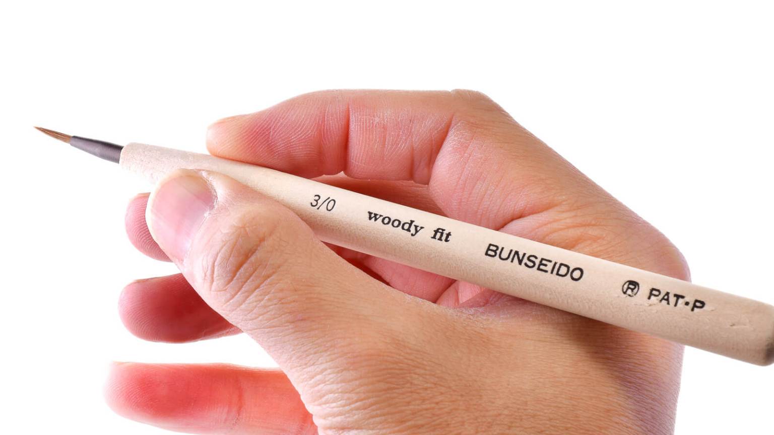 筆塗り名人たちに愛される「勇気がもらえる究極の模型筆」／上野文盛堂 WF303 ウッディーフィット コリンスキー 3/0 | nippper: ニッパーを握るすべての人と、プラモデルの楽しさを ...