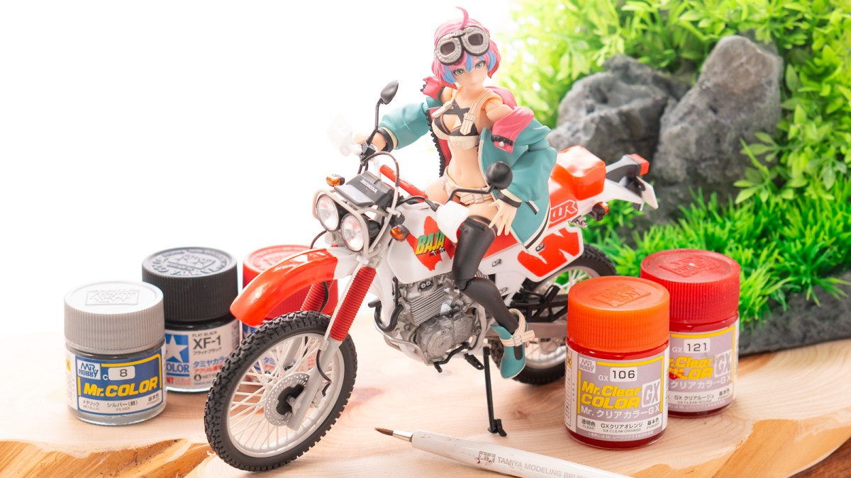 バイクのプラモデルは、全部組んでから筆で塗っても楽しい！／ハセガワ 1:12 HONDA XLR BAJA | nippper: ニッパーを握るすべての人と、プラモデルの楽しさをシェアするサイト